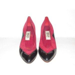 Bally | Shoes | Bally Vintage Black Patent Leather And Red Suede | Poshmark